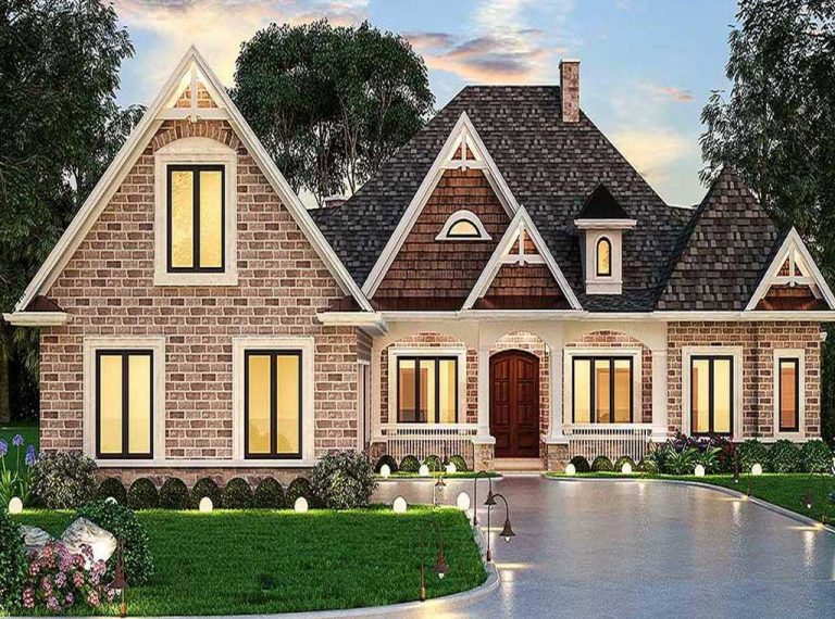 Traditional House Plan With Brick Exterior | Ebhosworks
