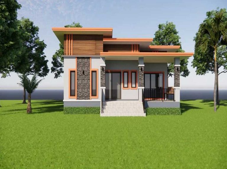 Modern One-Story House Plan | Ebhosworks