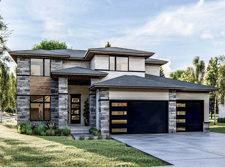 2-Story Modern House Plan | Ebhosworks
