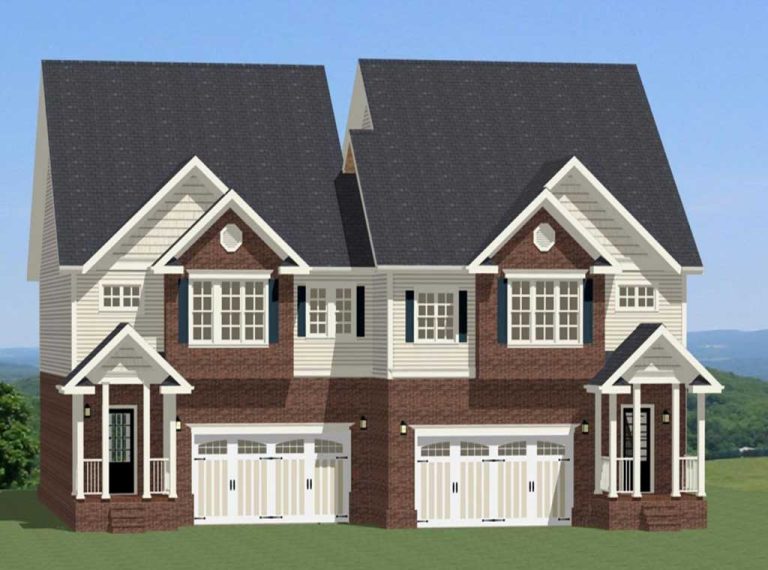 LOVELY COTTAGE STYLE DUPLEX HOUSE PLAN