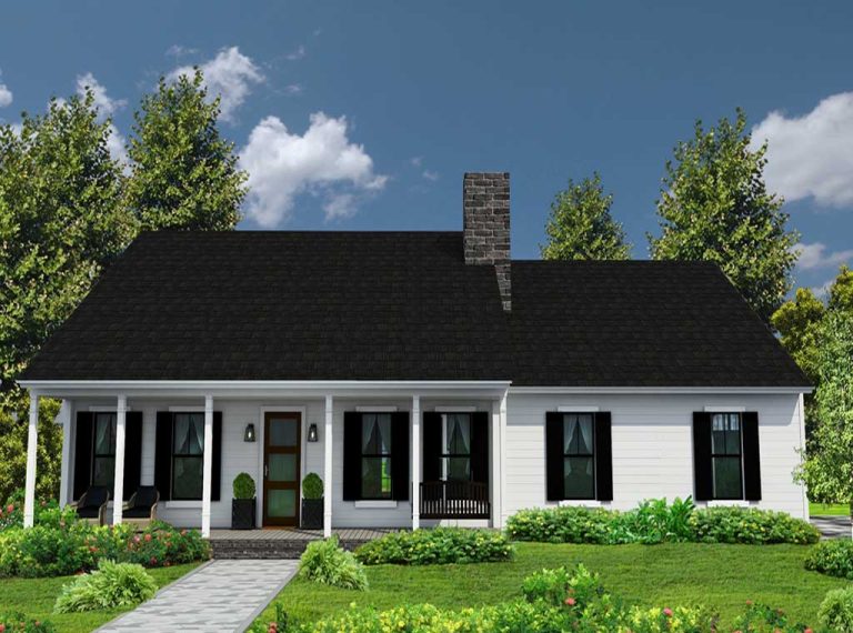 ONE STORY RANCH STYLE HOUSE PLAN | Ebhosworks